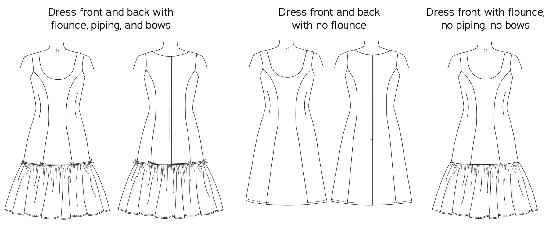 Carousel Dress Pattern – Charm Patterns