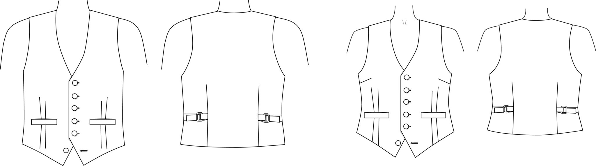 Lady Dandy Waistcoat Pattern – Charm Patterns