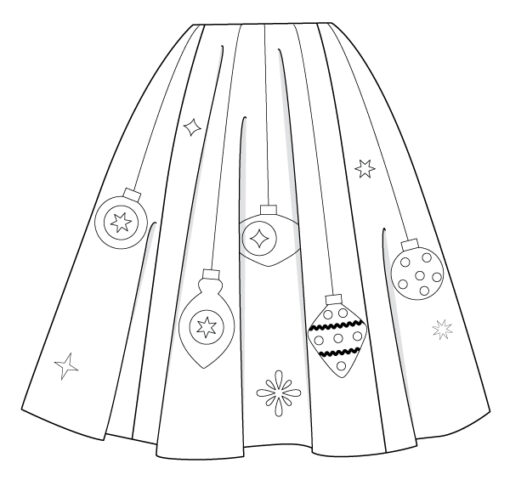Modern June Cleaver Holiday Skirt Pattern – Charm Patterns