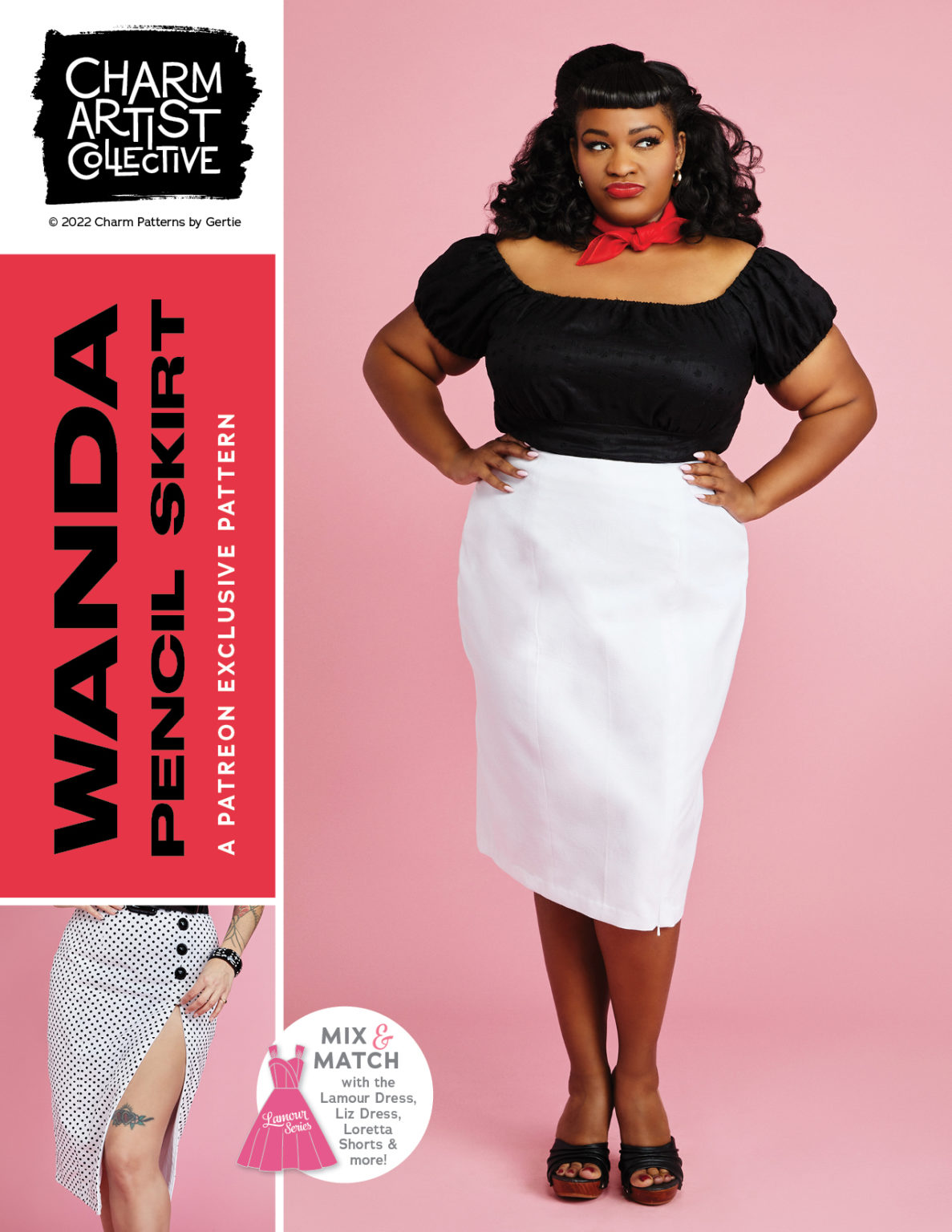 Wanda Pencil Skirt Pattern – Charm Patterns