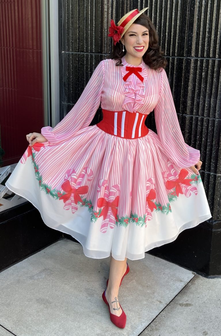 Sweet Candy Cane Holiday Outfit – Charm Patterns