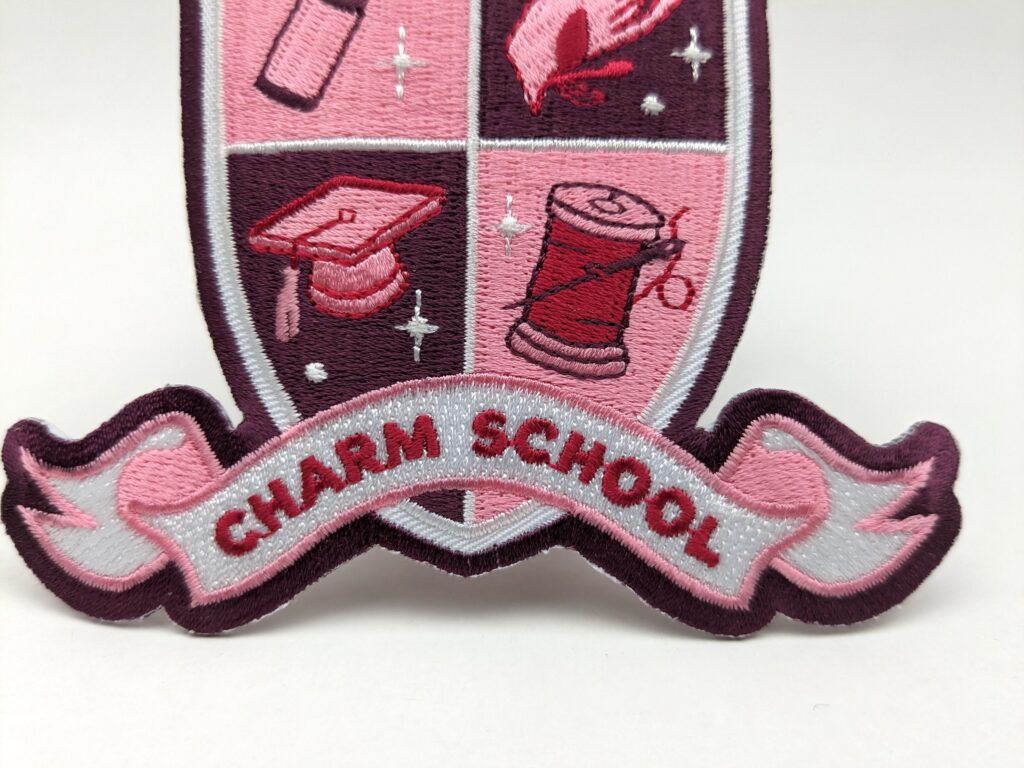 Charm School Crest Patch – Charm Patterns