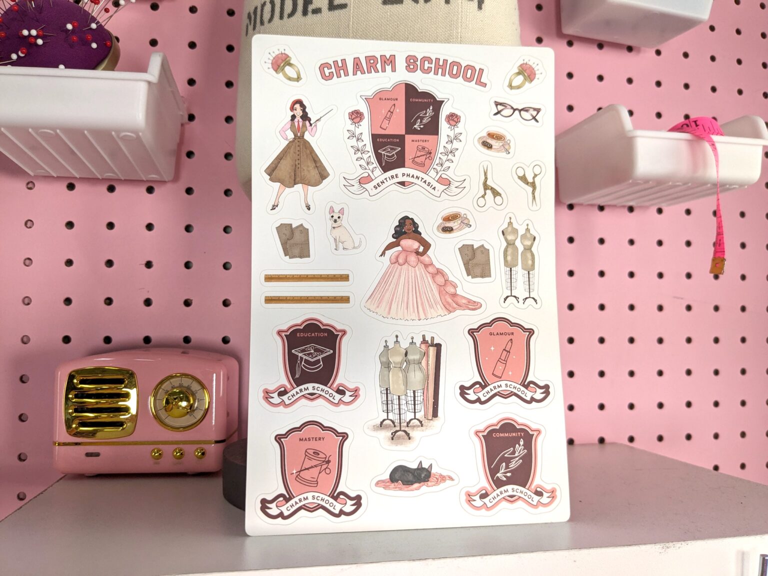 Charm School Stickers – Charm Patterns