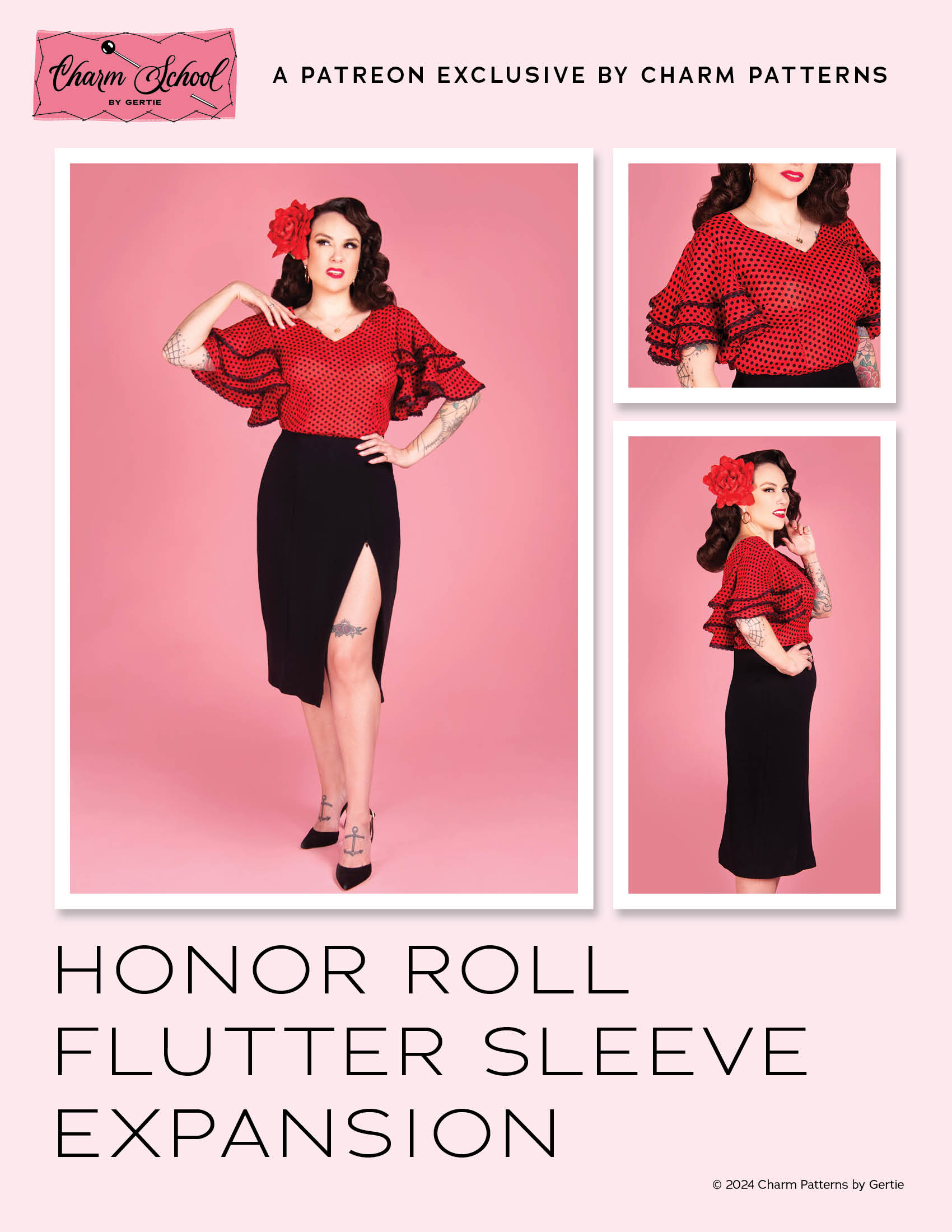 Honor Roll Flutter Sleeve Pattern – Charm Patterns