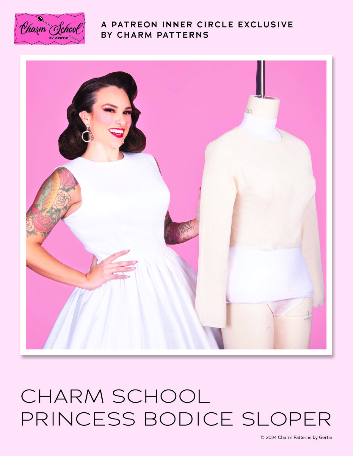 Charm School Princess Bodice Sloper Pattern – Charm Patterns