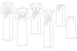 Hollywood Dress Pattern – Charm Patterns