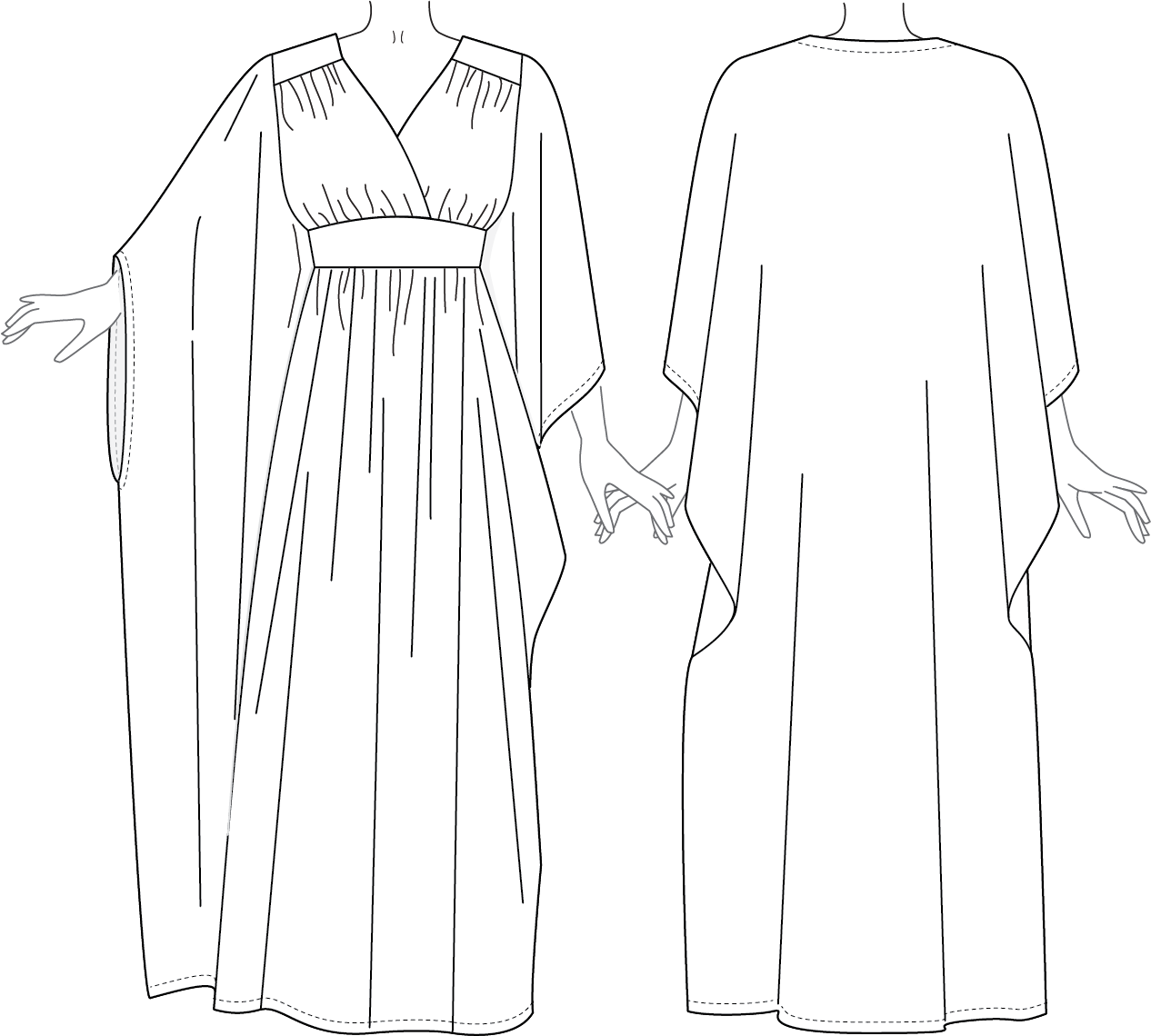 Elizabeth Caftan – Charm Patterns