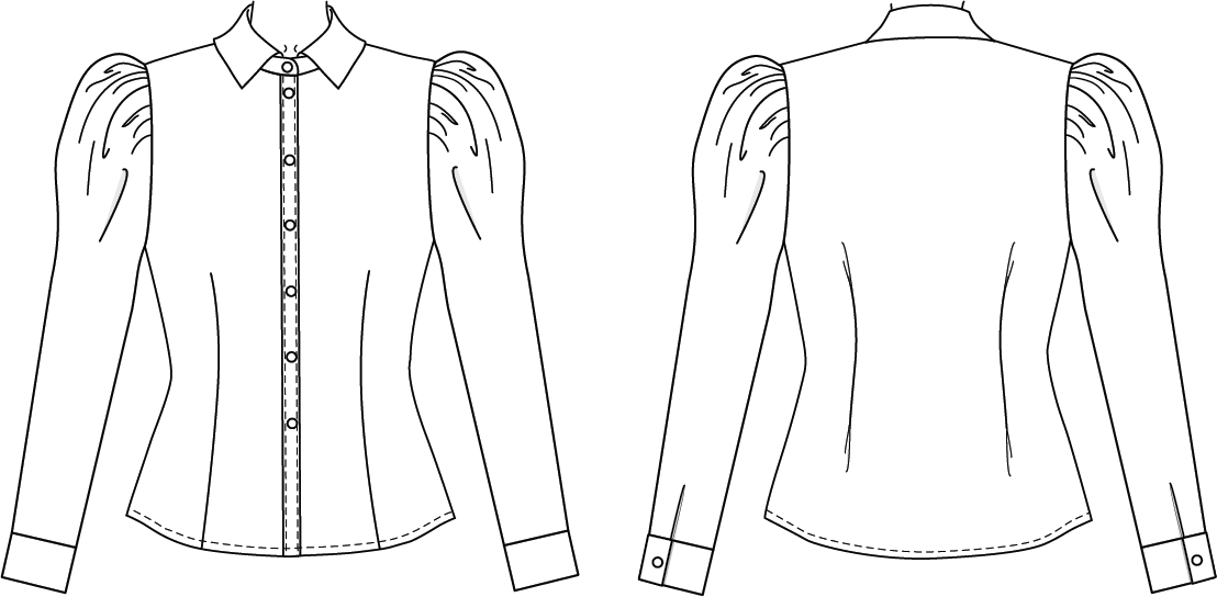 Patsy Mutton Sleeve (Patsy Blouse Expansion) – Charm Patterns